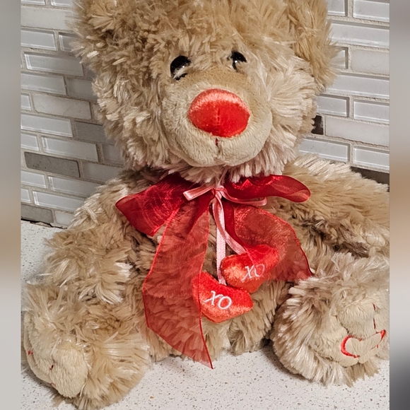 Toys | Caltoy 1 Tan Bear With Xo Hearts | Poshmark